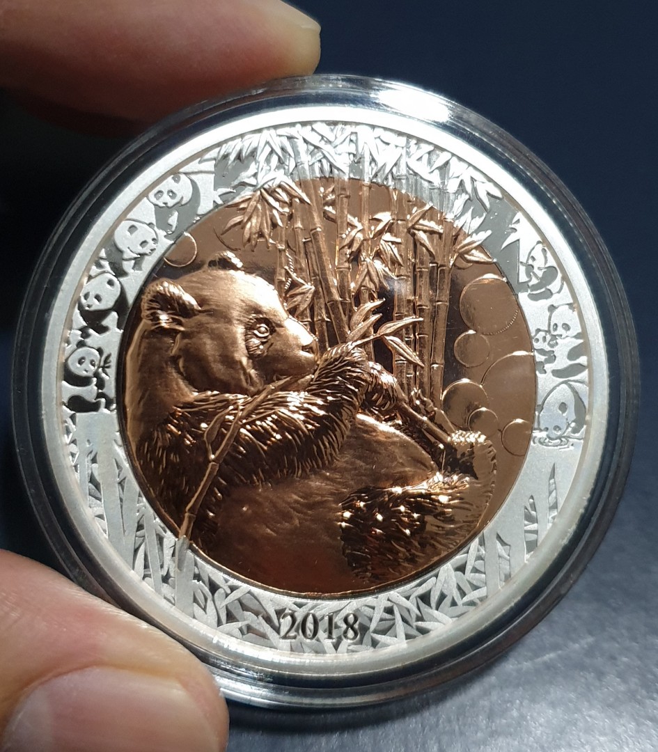 2018 China Gold & Silver Coin Collectors Appreciation Bimetallic Panda ...