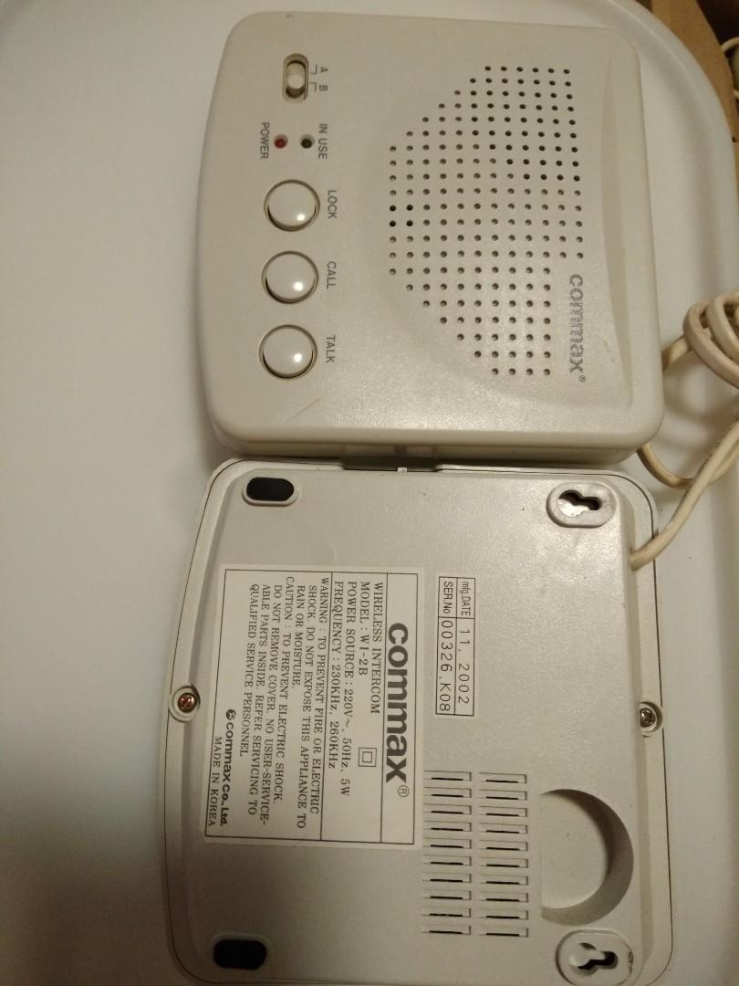 對講機 Commax wireless Intercom, 電腦＆科技, 電腦周邊及配件, Wifi及上網相關產品 - Carousell