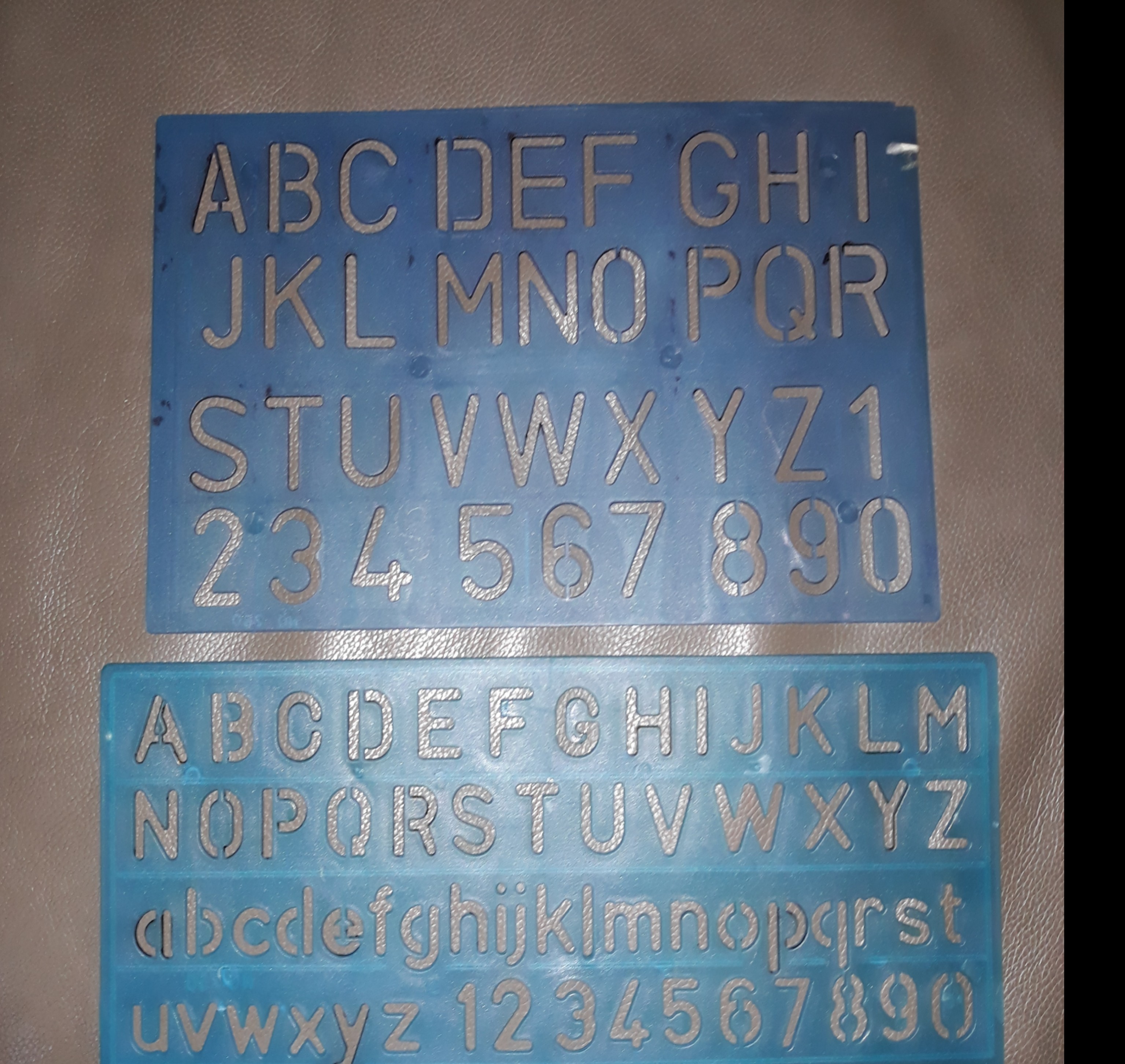 Alphabet & Numbers Stencil Template, Hobbies & Toys, Stationery & Craft ...