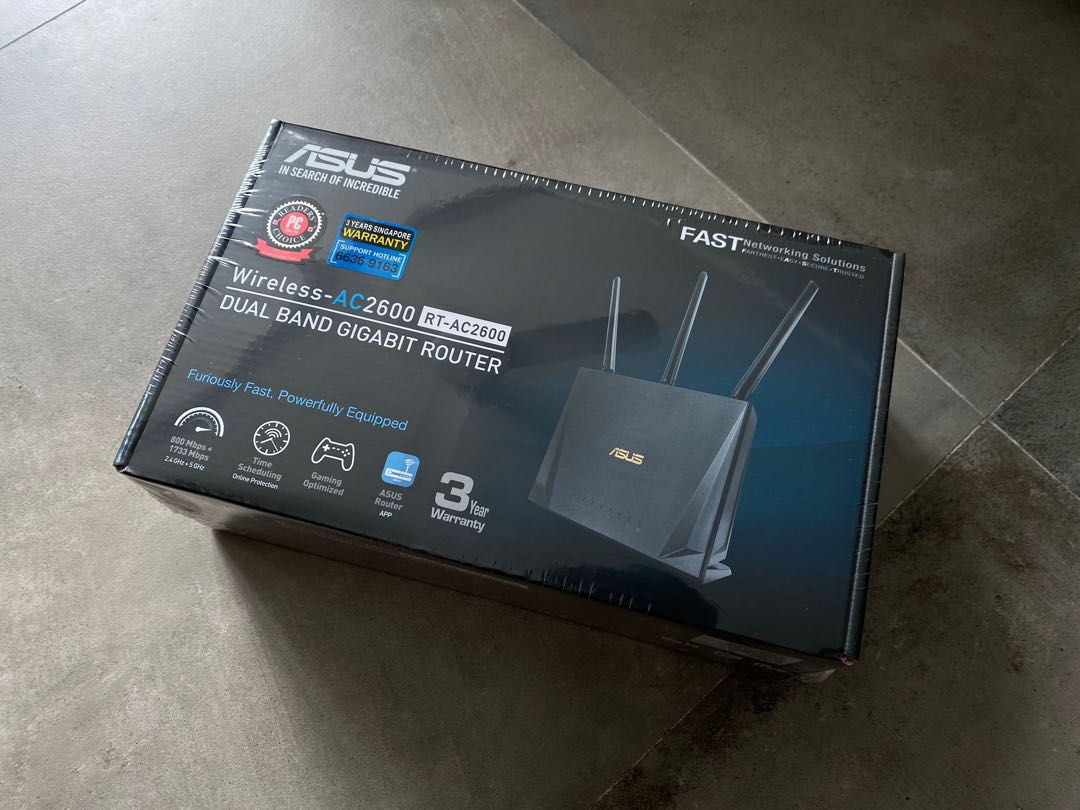 ASUS RT-AC2600 Gigabit Router AC2600, Computers & Tech, Parts ...