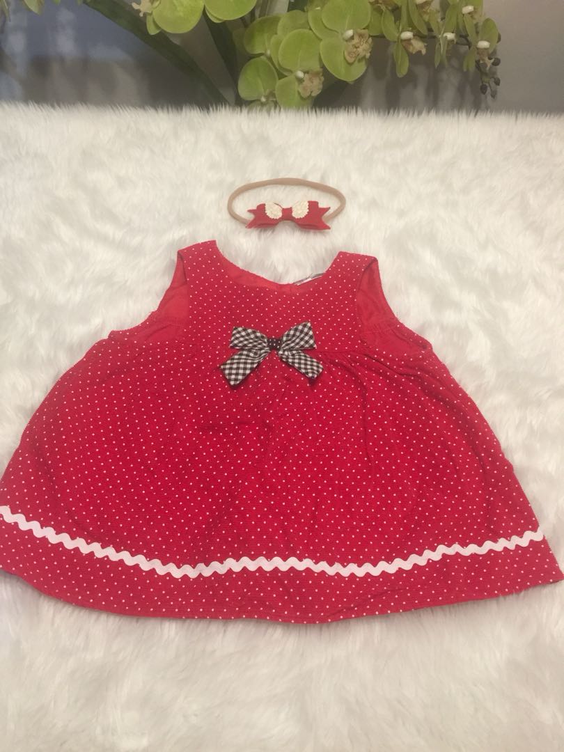 Baby Red dress, Babies & Kids, Babies & Kids Fashion on Carousell