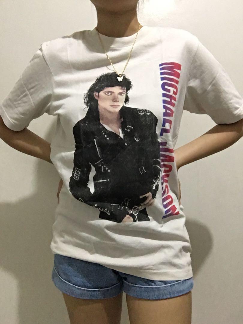 Cotton On Michael Jackson Tour Shirt, Men's Fashion, Tops & Sets ...