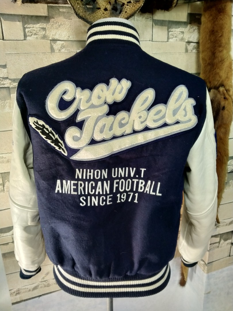 Crow jackets varsity jacket, Men's Fashion, Tops & Sets, Hoodies on ...