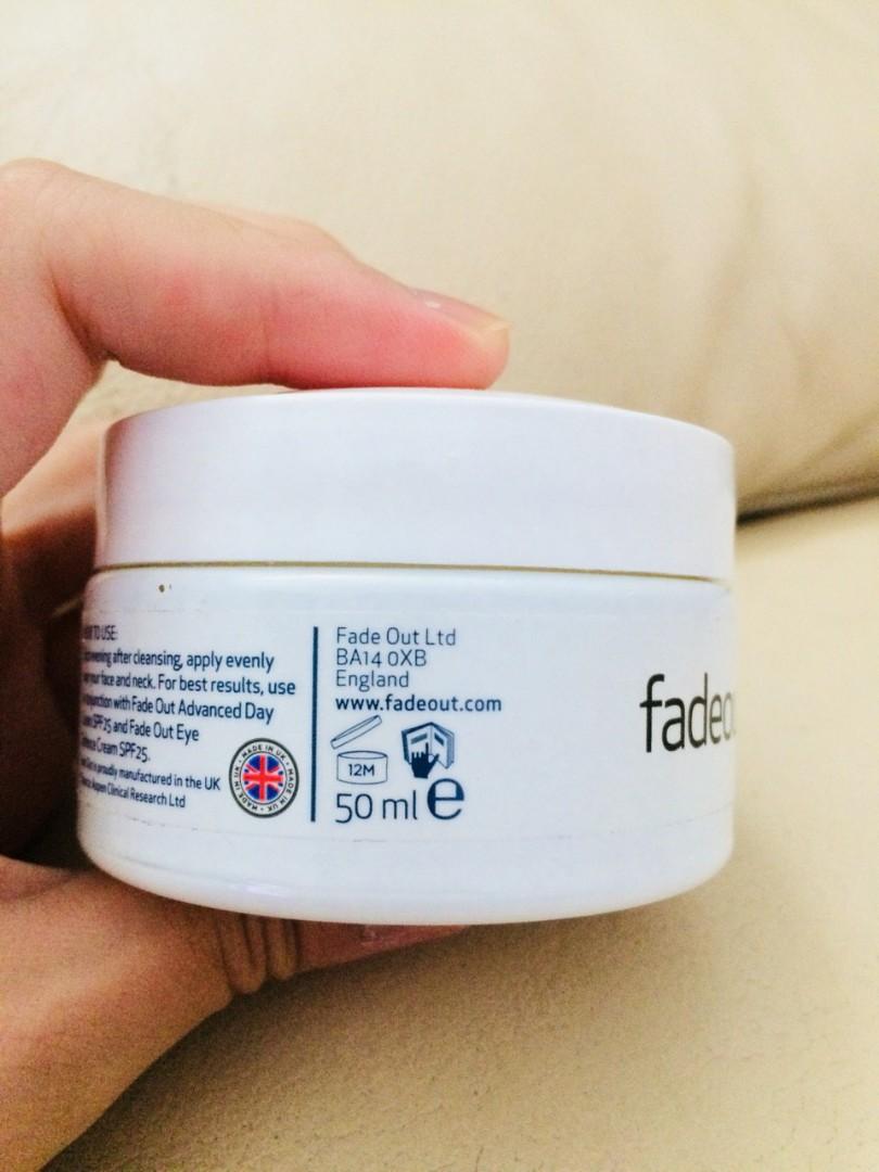 Fadeout advanced night cream, Beauty & Personal Care, Bath & Body, Body ...