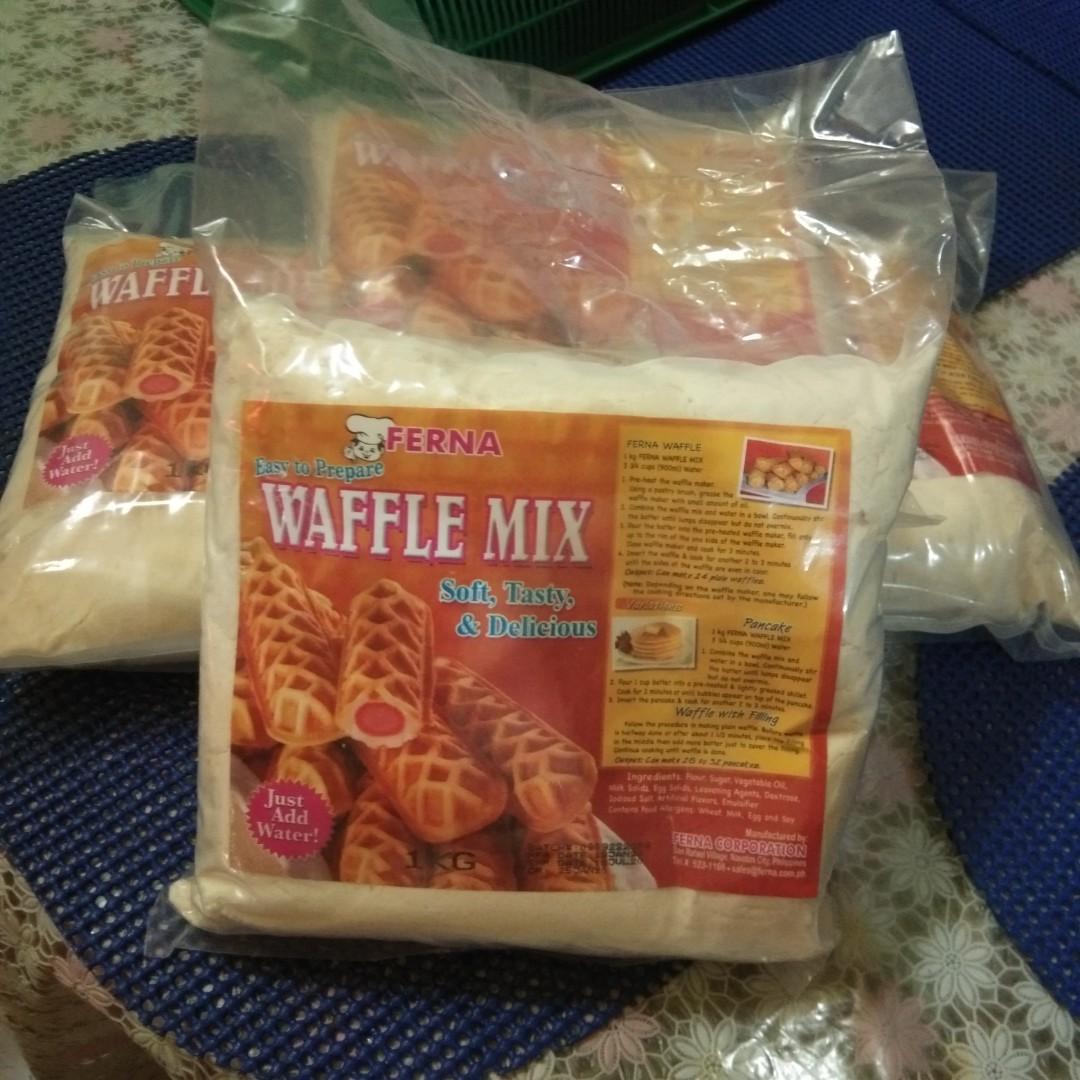 FERNA WAFFLE MIX for PANCAKE or WAFFLE HOTDOG 1kg., Food & Drinks ...