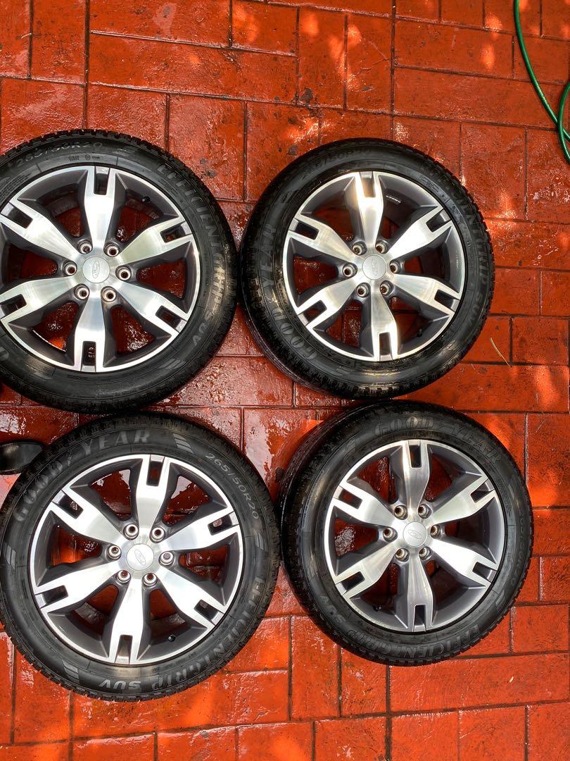 Ford Everest Titanium 20” mags and tires, Car Parts & Accessories, Mags ...