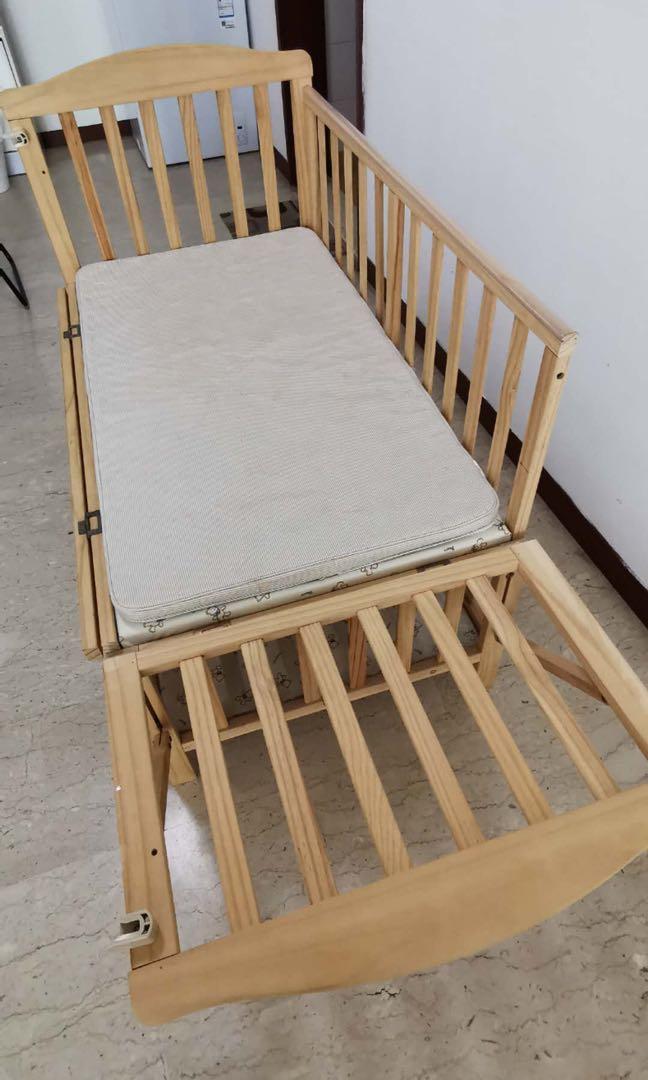 Height adjustable Baby Cot, Babies & Kids, Baby Nursery & Kids ...