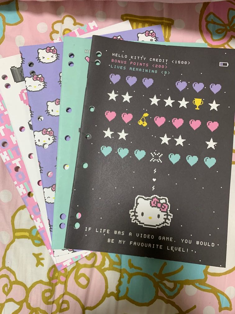 Hello Kitty A4 Notepad (straight line), Hobbies & Toys, Stationery ...