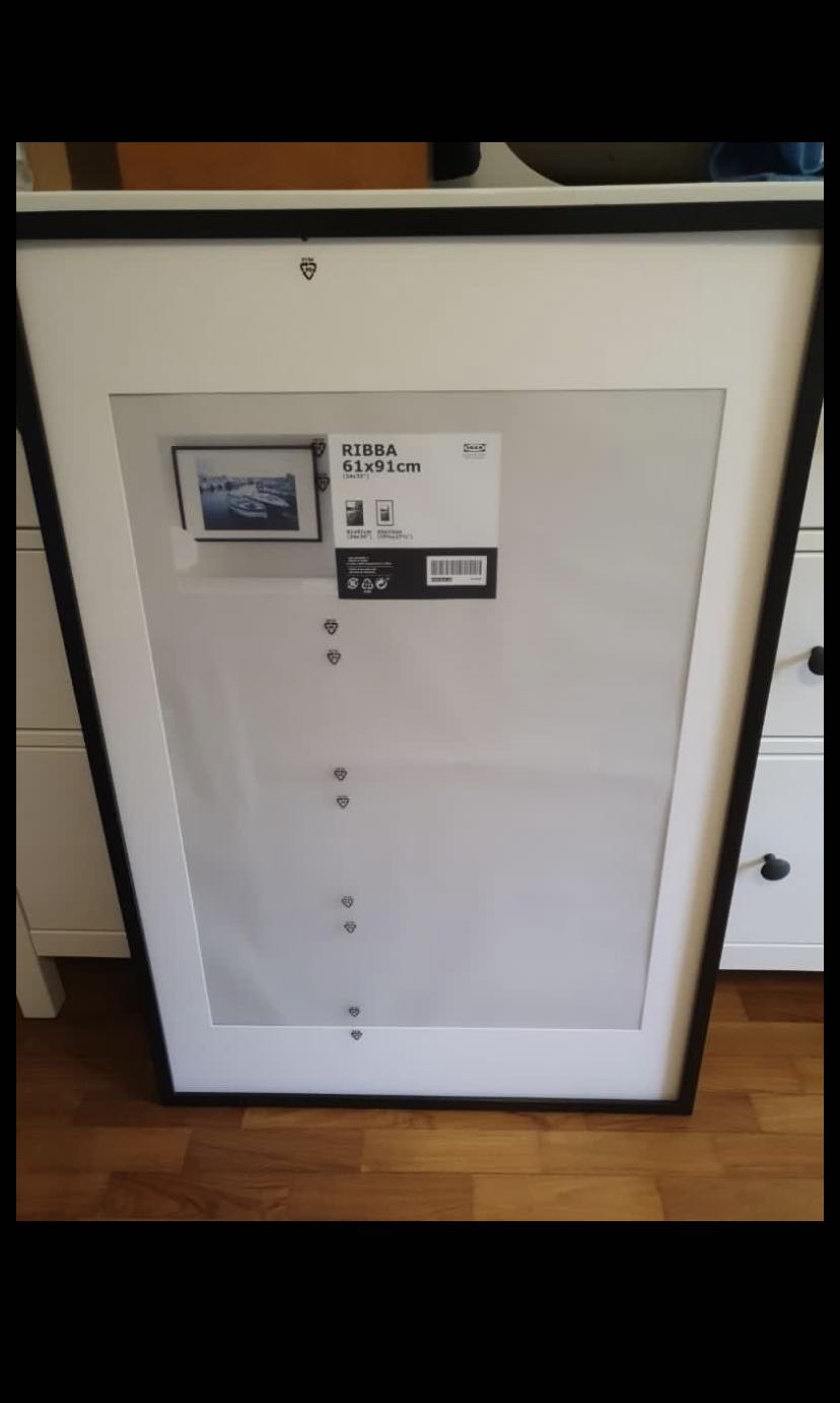 IKEA Black Ribba Frame - 69x91cm, Furniture & Home Living, Home Decor ...