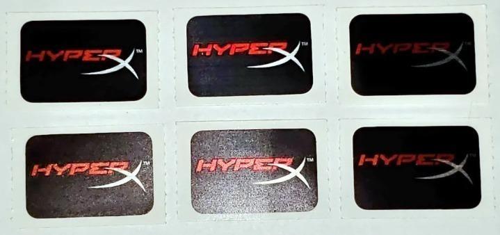 Kingston HyperX Hyper X Sticker Decal Case Badge Logo RAM Memory 37mm ...