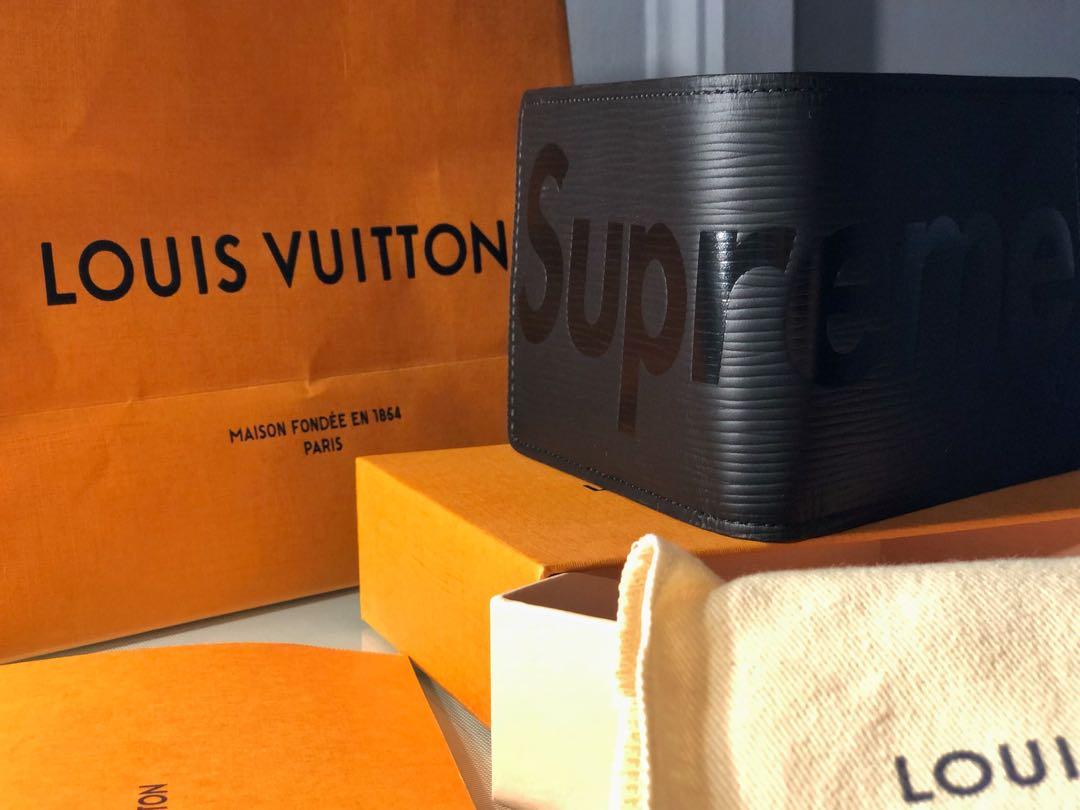 Louis Vuitton X Supreme Bifold wallet, Men's Fashion, Watches ...