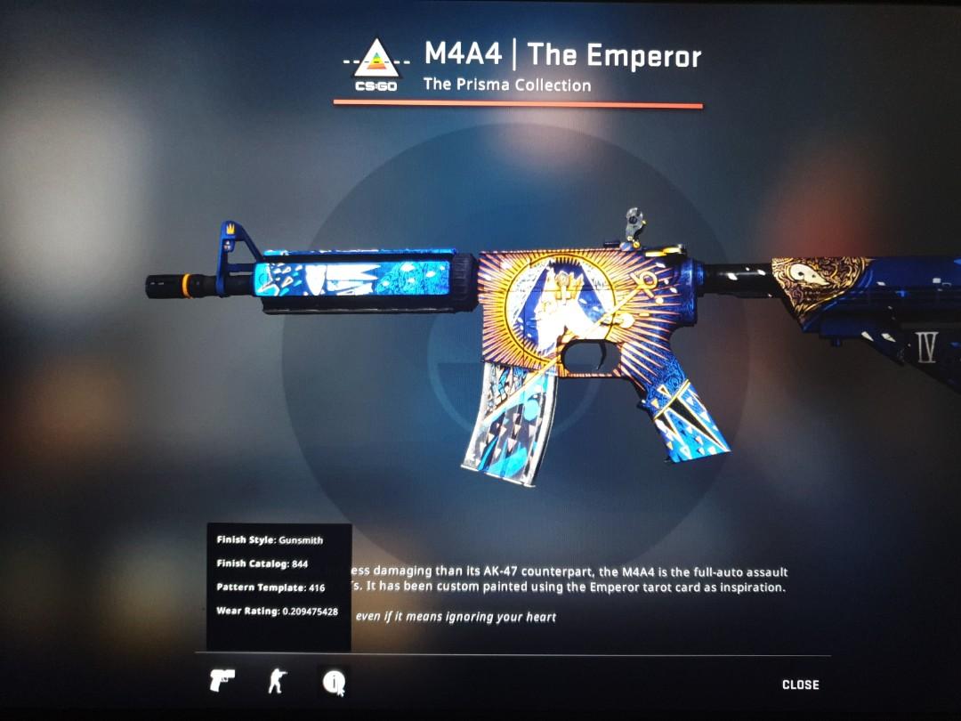 M4A4 The Emperor Field Tested, Video Gaming, Gaming Accessories, Game ...