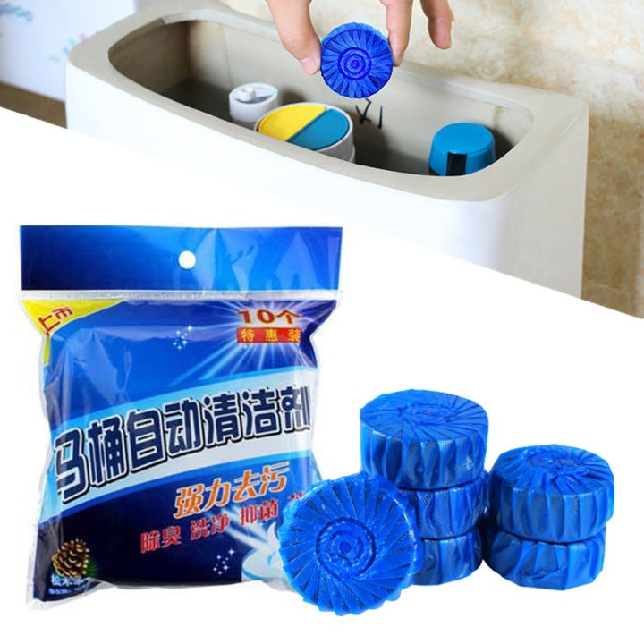 Toilet Bowl Urinal Ocean Fresh Anti Bacteria Cleaning Blocks [10 PCS ...