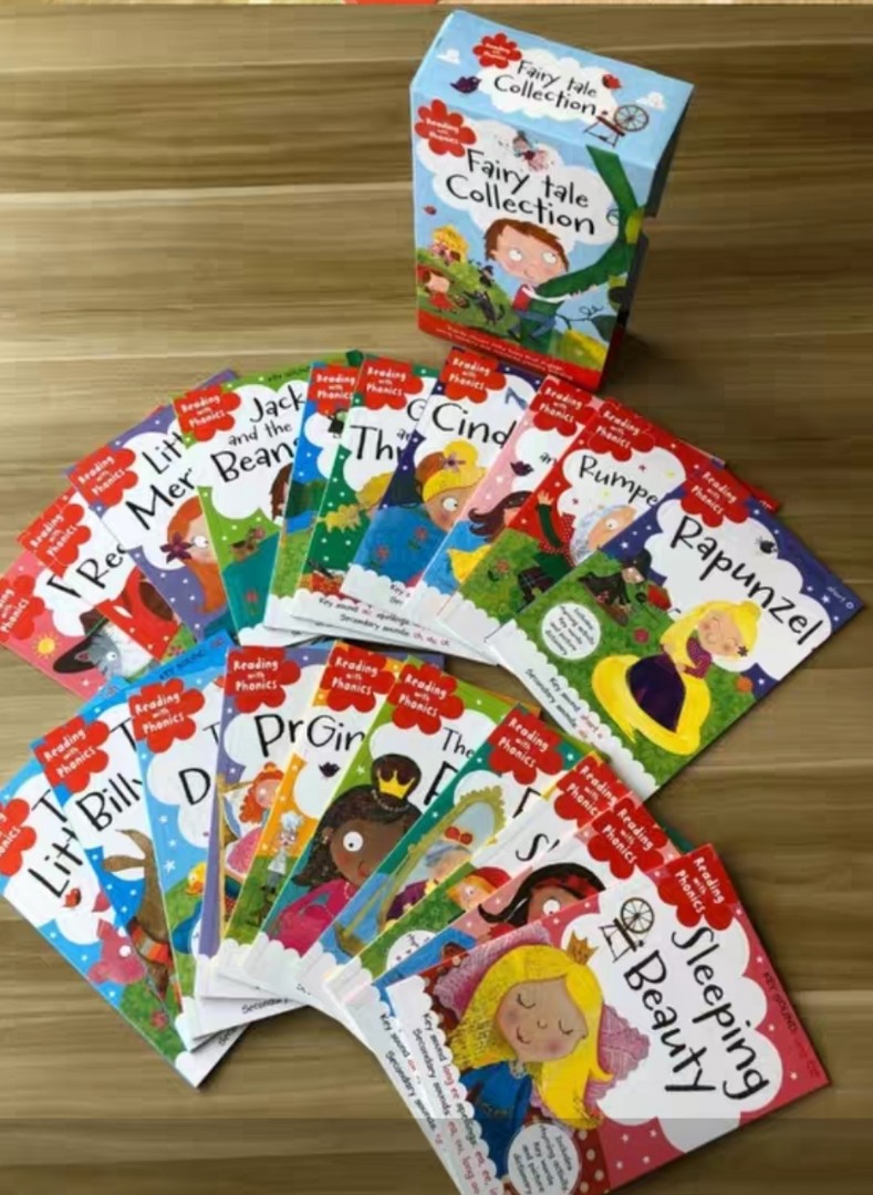 PHONICS educational reading set Classic Fairy Tale Story Book set ...