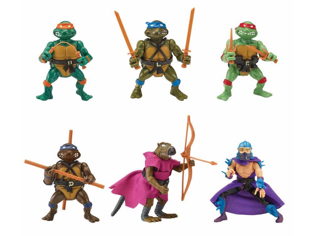 Teenage Mutant Ninja Turtles TMNT Retro Rotocast 6-Piece Action Figure ...