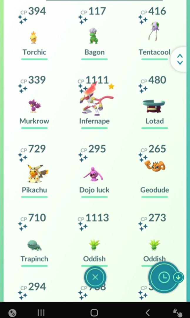 Pokemon Go Shiny/Normal, Video Gaming, Gaming Accessories, Game Gift ...