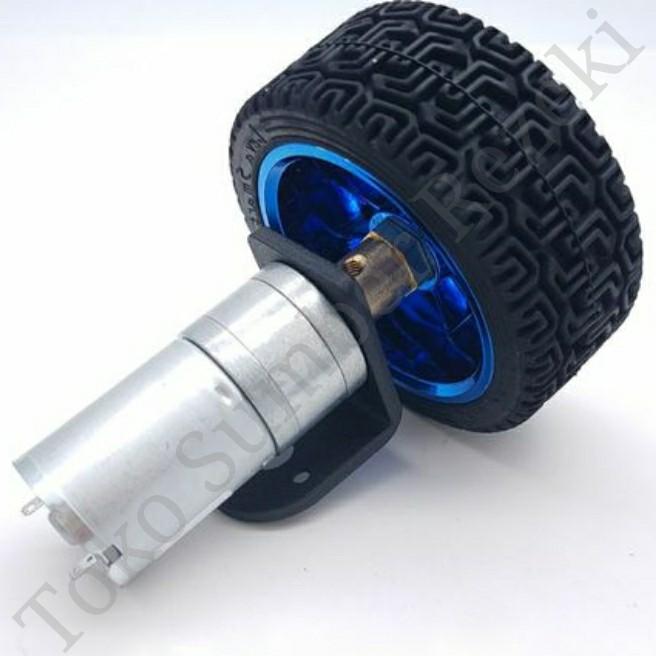 Roda Ban Mobil Arduino Uno Tire Car Kit Velg Biru Project Tires Blue ...