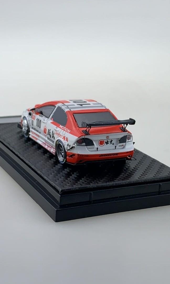 YM Model 1/64 Honda Civic Fd2 Race Car, 興趣及遊戲, 玩具 & 遊戲類 - Carousell