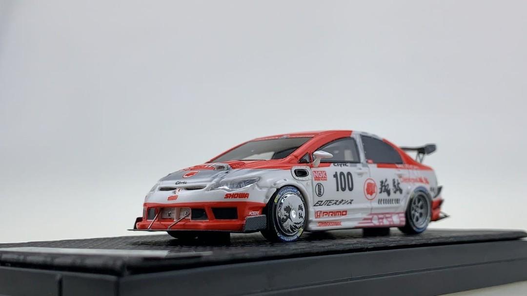 YM Model 1/64 Honda Civic Fd2 Race Car, 興趣及遊戲, 玩具 & 遊戲類 - Carousell