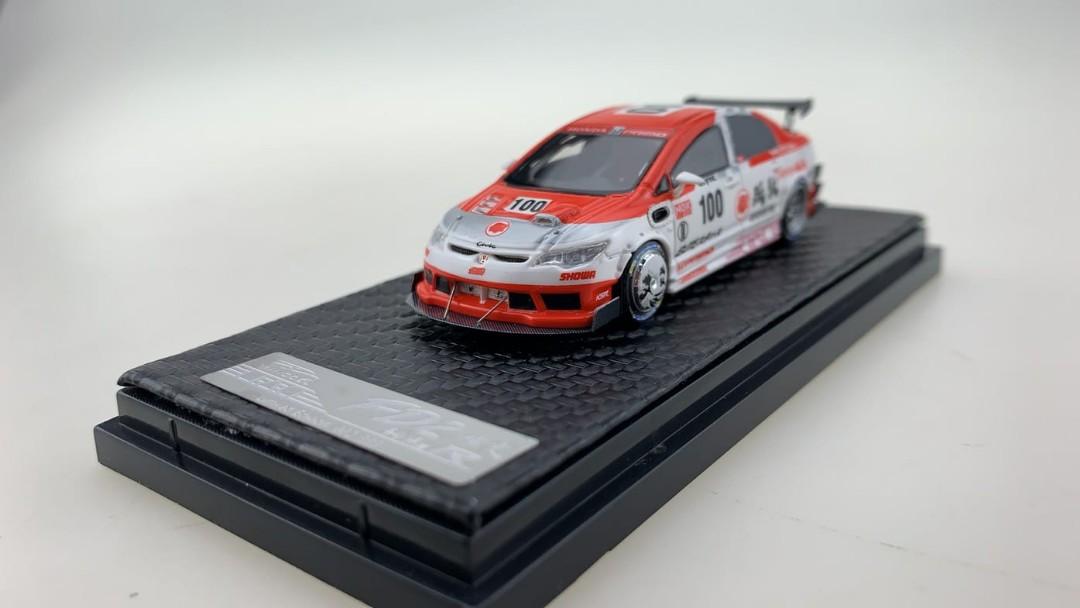 YM Model 1/64 Honda Civic Fd2 Race Car, 興趣及遊戲, 玩具 & 遊戲類 - Carousell