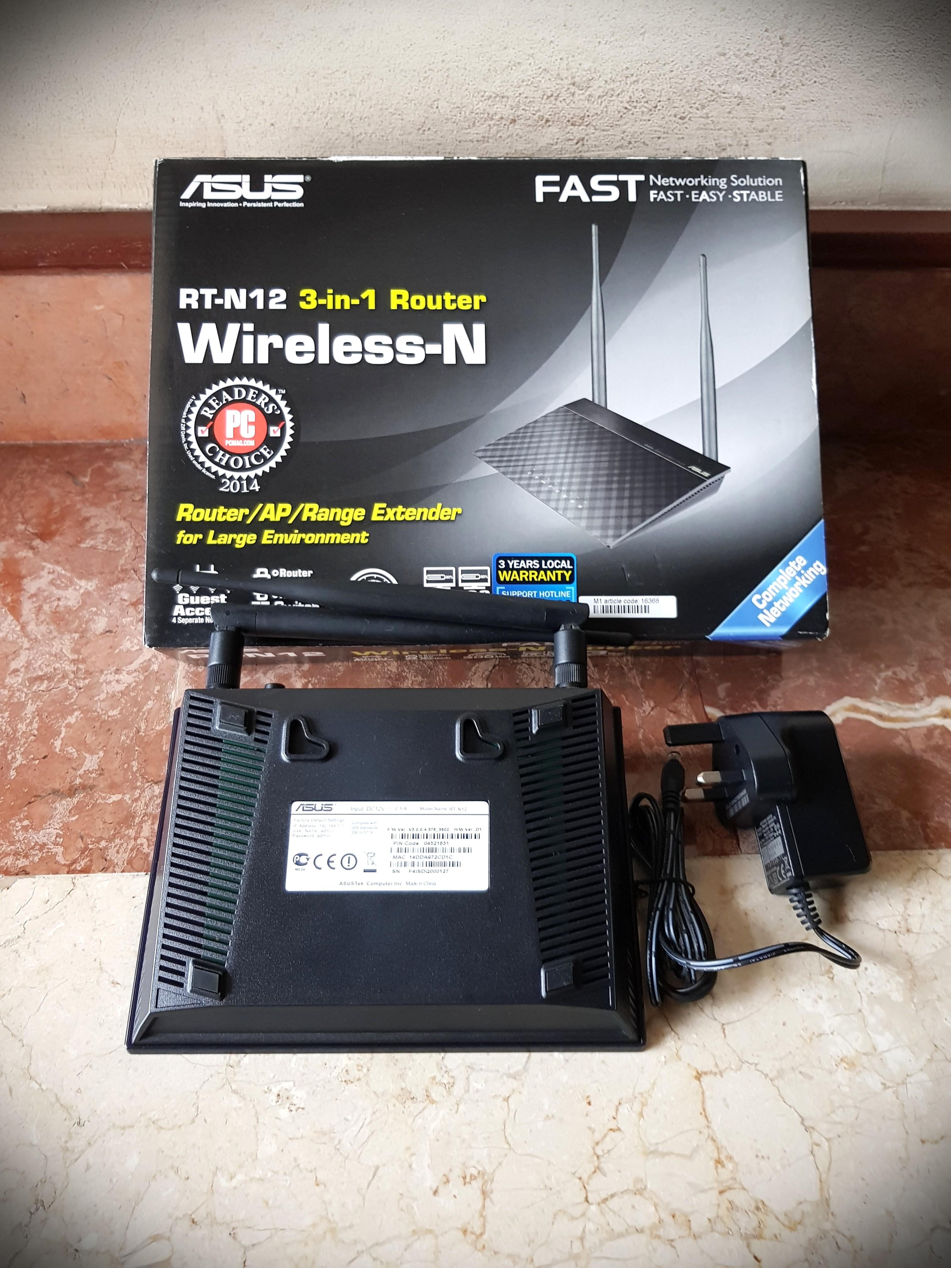 Asus 3-in-1 Router, Electronics, Computer Parts & Accessories on Carousell