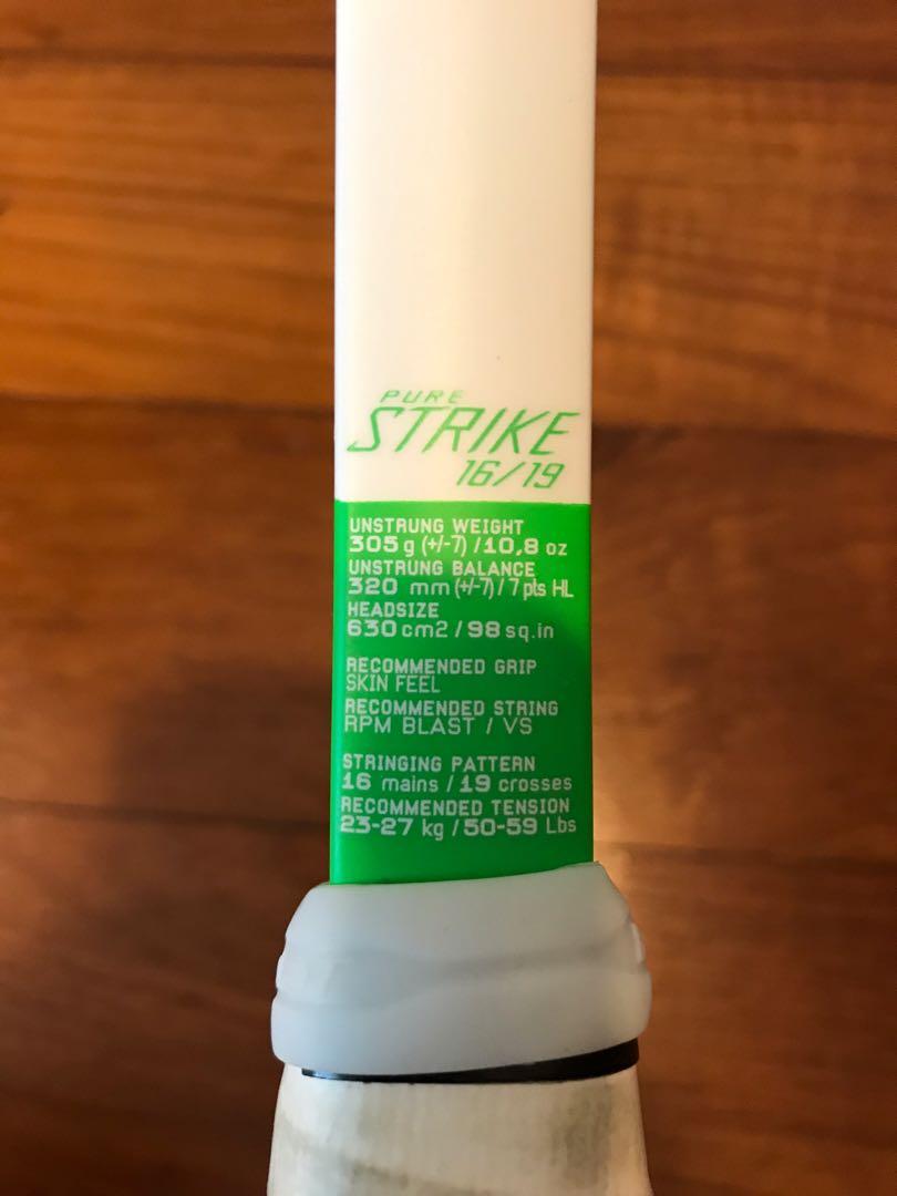 Babolat Pure Strike 16/19 (Wimbledon limited edition) Tennis Racket ...