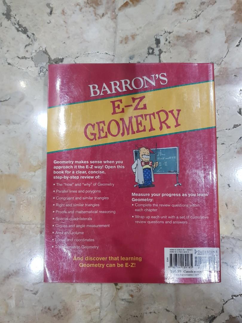 Barron's E-Z Geometry Book, Hobbies & Toys, Books & Magazines ...