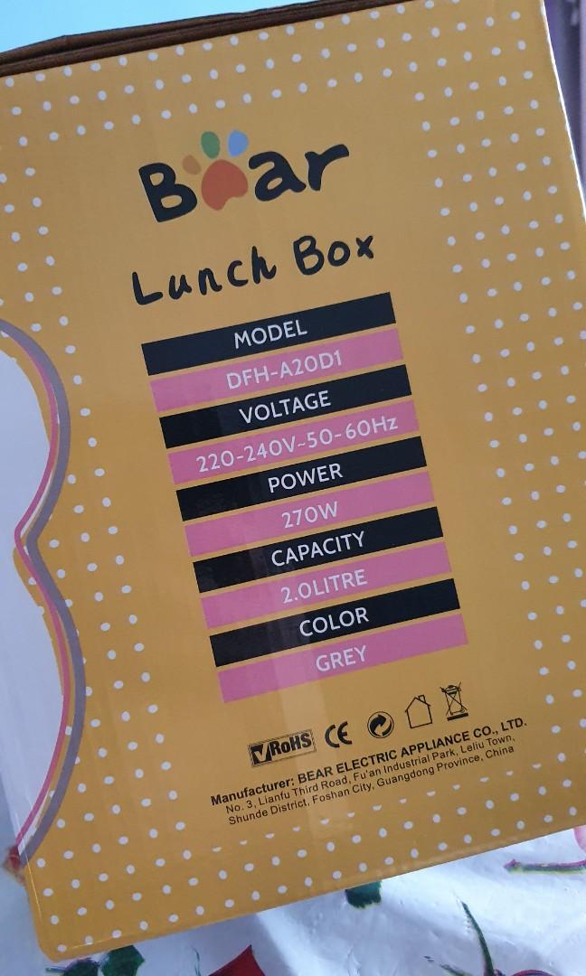 Bear Digital Lunch box 4-in-1 Heating 2.0L Electric Multi Pot, TV ...