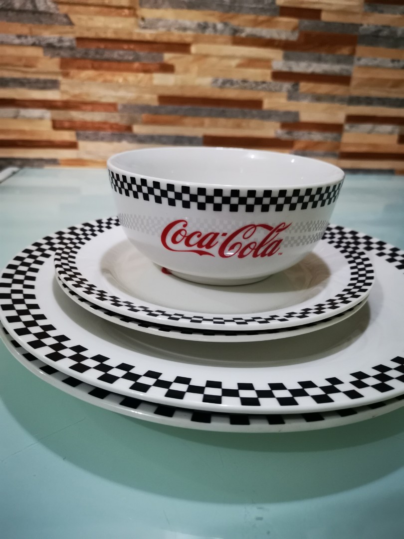 Coca-Cola Dinnerware Set, Furniture & Home Living, Kitchenware ...