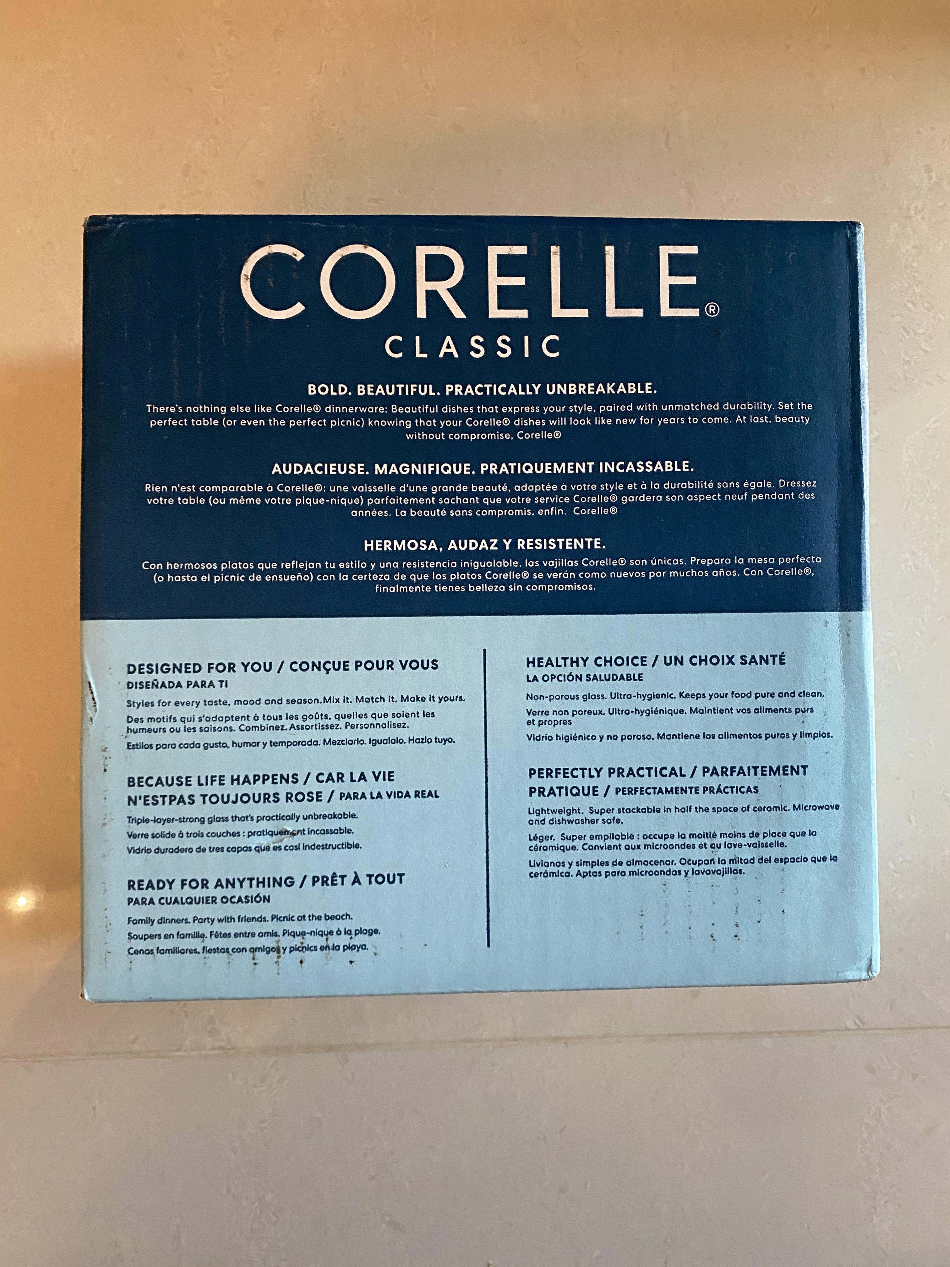 Corelle Livingware Splendor 16-Piece Dinnerware Set, Furniture & Home ...