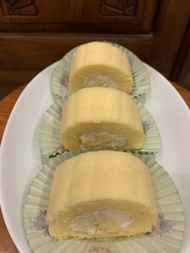 Durian Swiss Roll, Food & Drinks, Packaged & Instant Food on Carousell