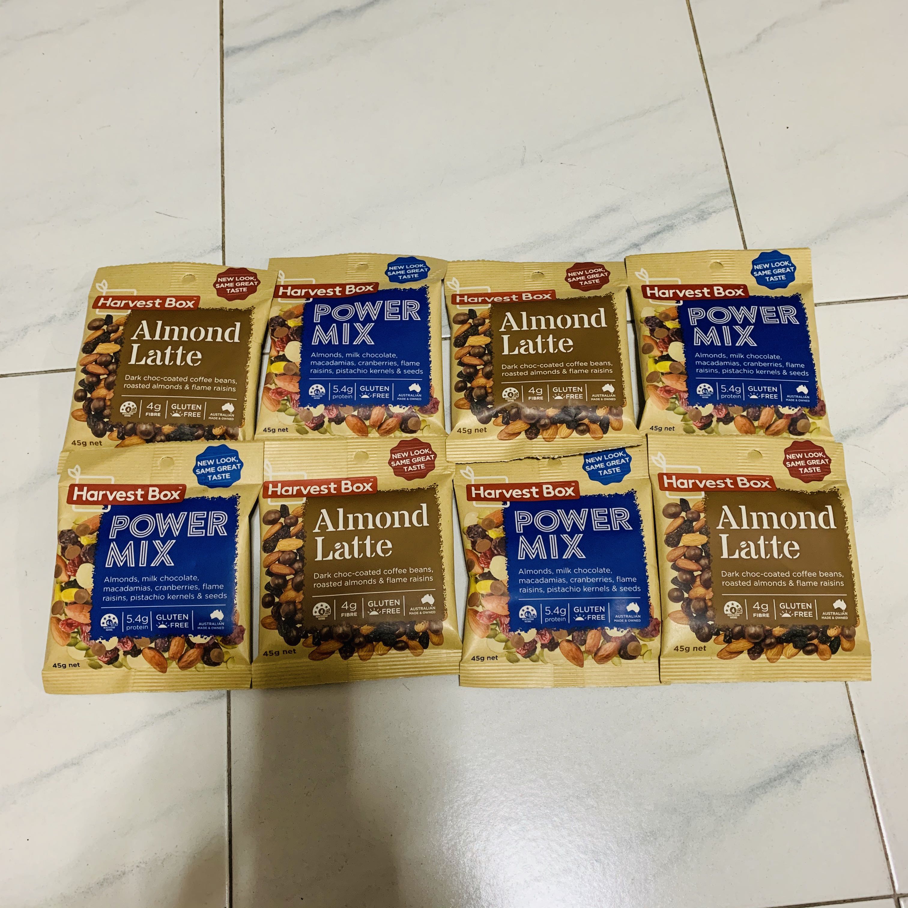 Harvest Box - Power Mix / Almond Latte Nuts!, Food & Drinks, Packaged ...