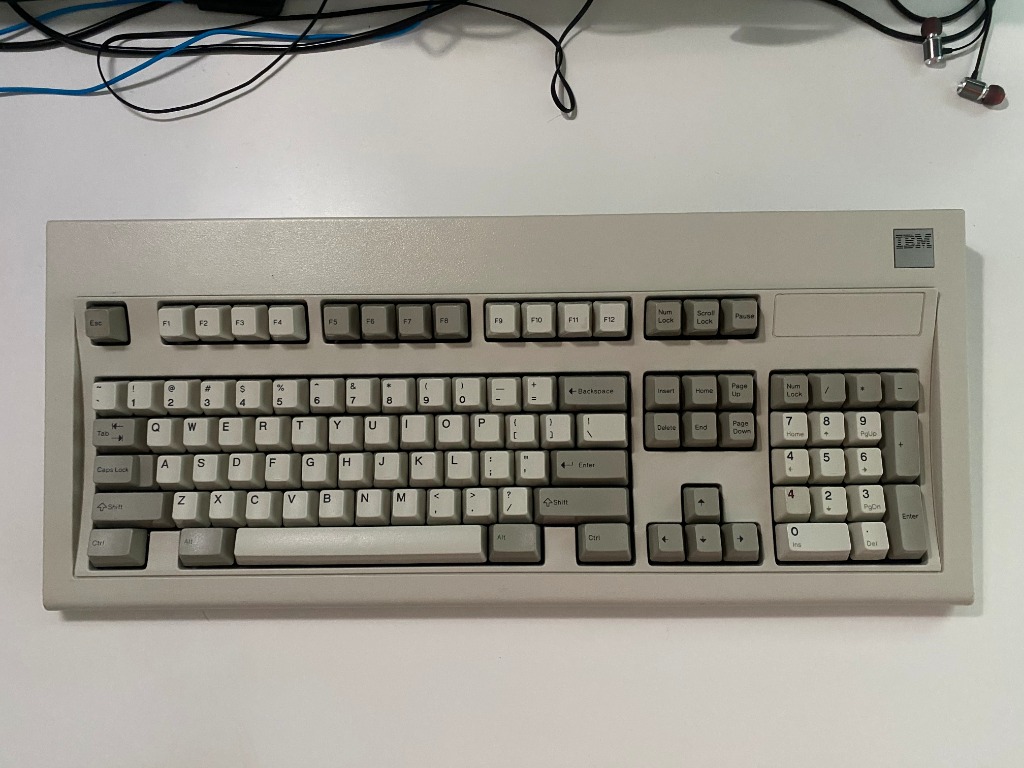 IBM model m 101 keys keyboard (bolt modded and usb modded), 電子產品, 其他 ...