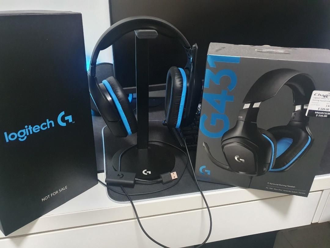 logitech G431 7.1 Surround Sound Gaming Headset, Audio, Headphones ...