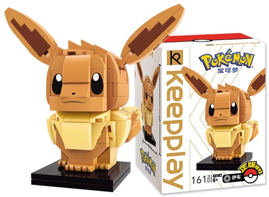 (M1491)Pokemon Eevee Figure Set (Bricks Building Kit) Anime 3D Model ...