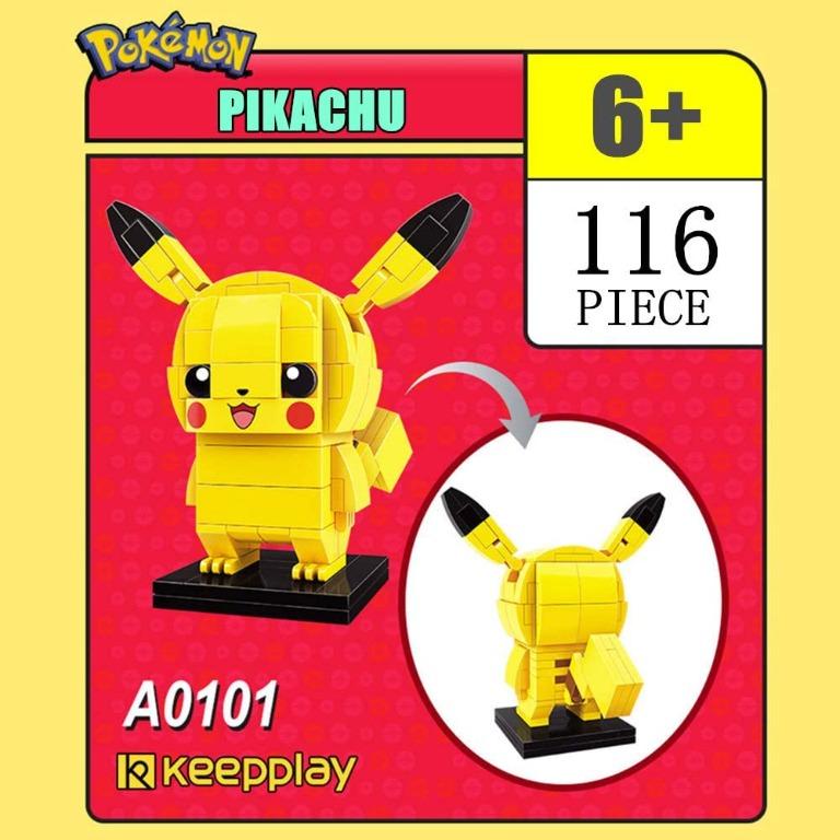 (M1492)Pokemon Pikachu Figure Set (Bricks Building Kit) Anime 3D Model ...