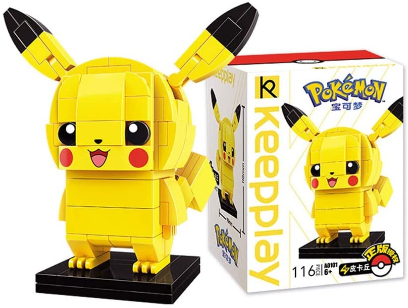 (M1492)Pokemon Pikachu Figure Set (Bricks Building Kit) Anime 3D Model ...