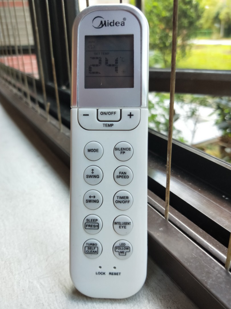 Midea aircon remote control RG36A11/BGEF, TV & Home Appliances, Air ...