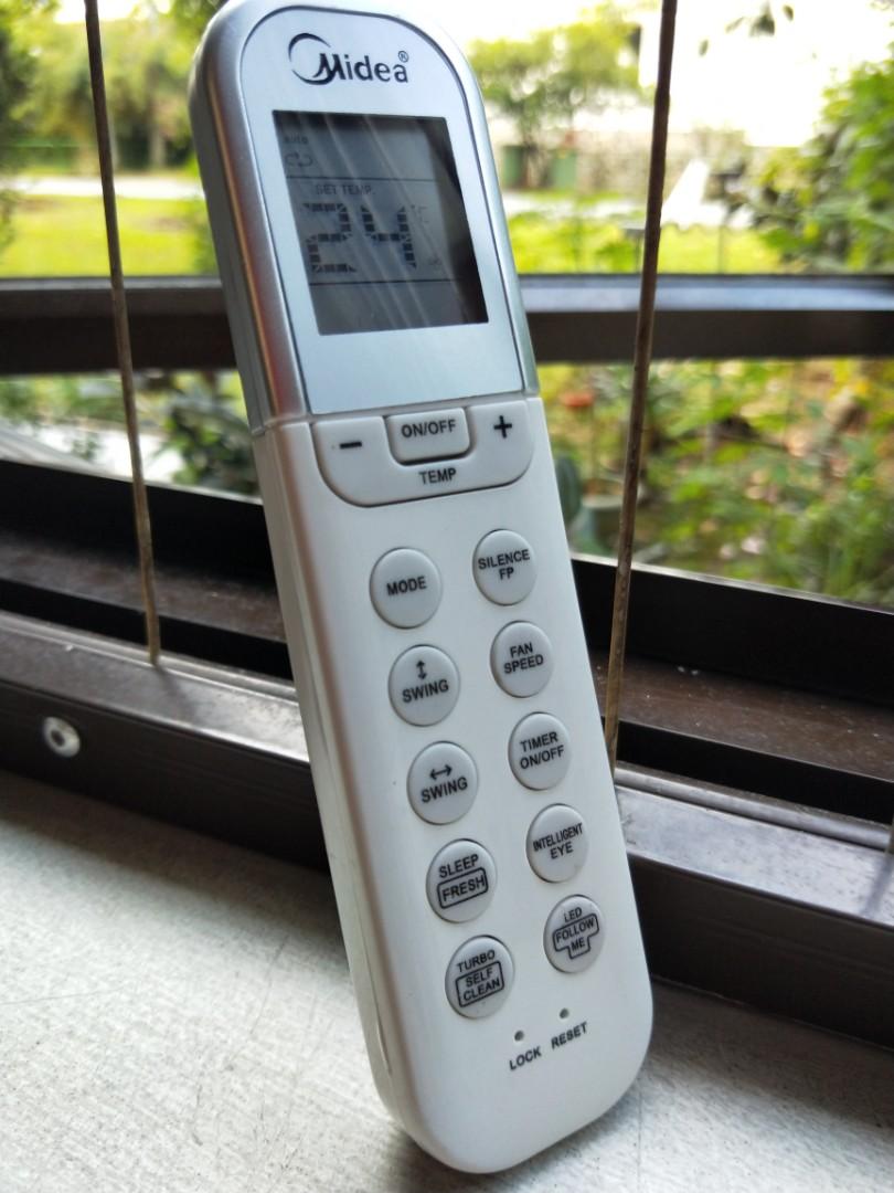Midea aircon remote control RG36A11/BGEF, TV & Home Appliances, Air ...