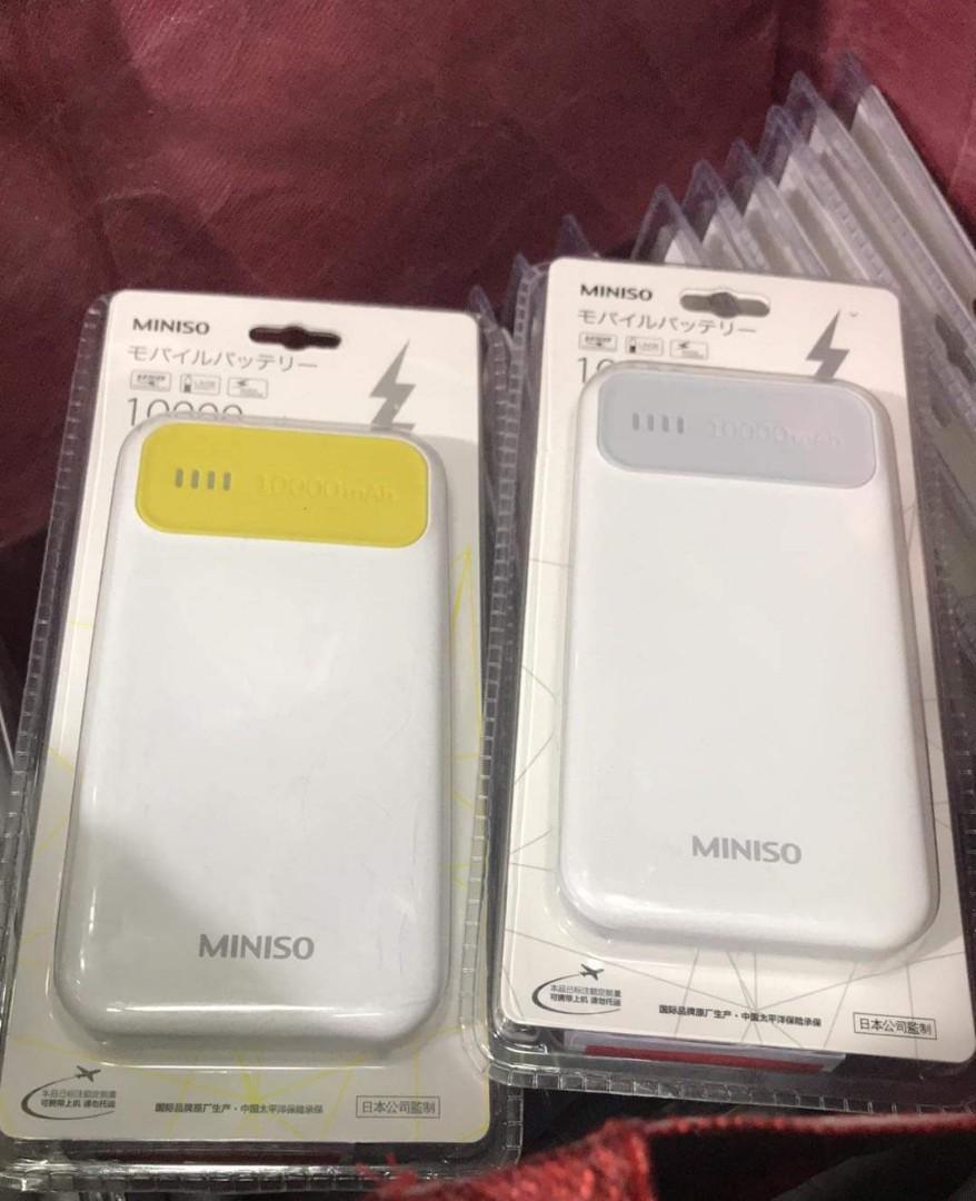 Miniso Power Bank 10000mAh, Mobile Phones & Gadgets, Mobile & Gadget ...