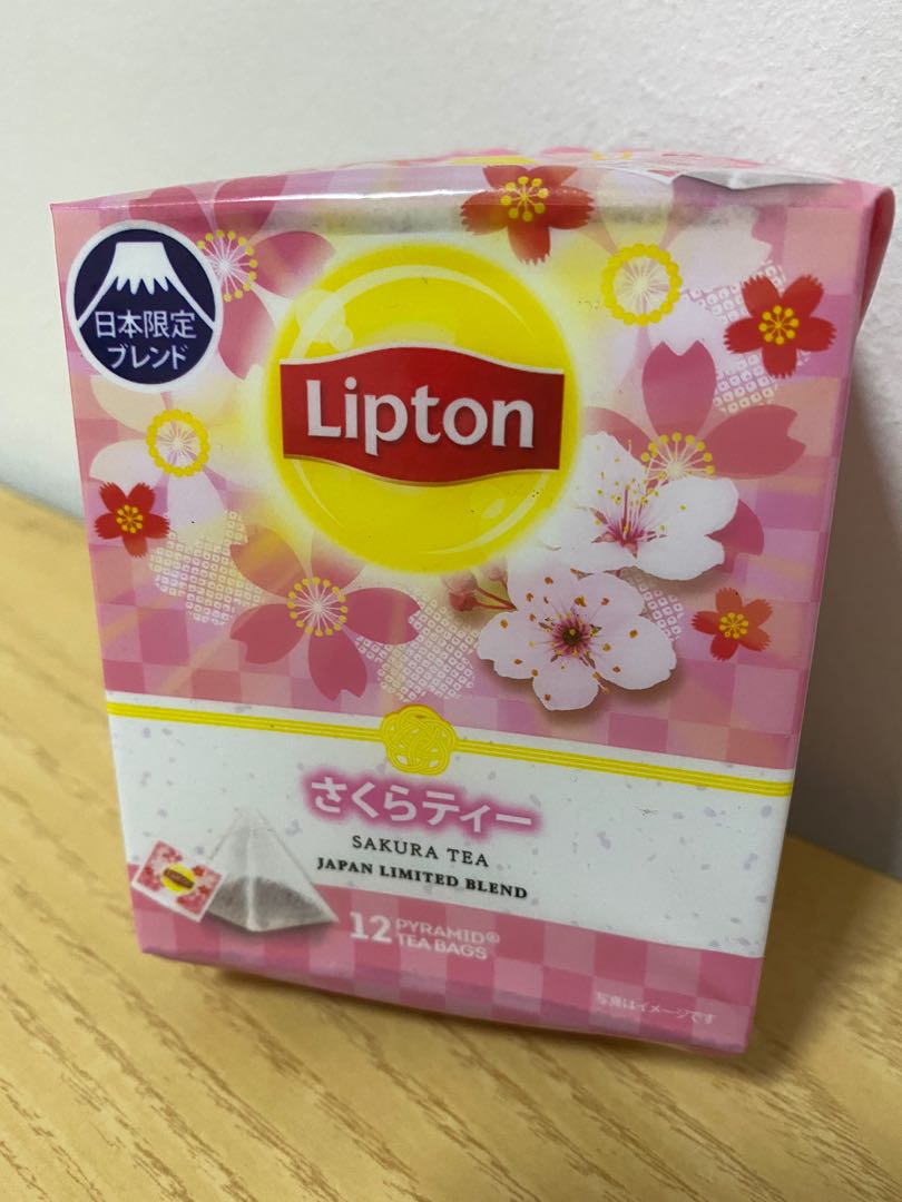New LIPTON Sakura tea (Japan Limited) 12 tea bags Expiry 2021, Food ...