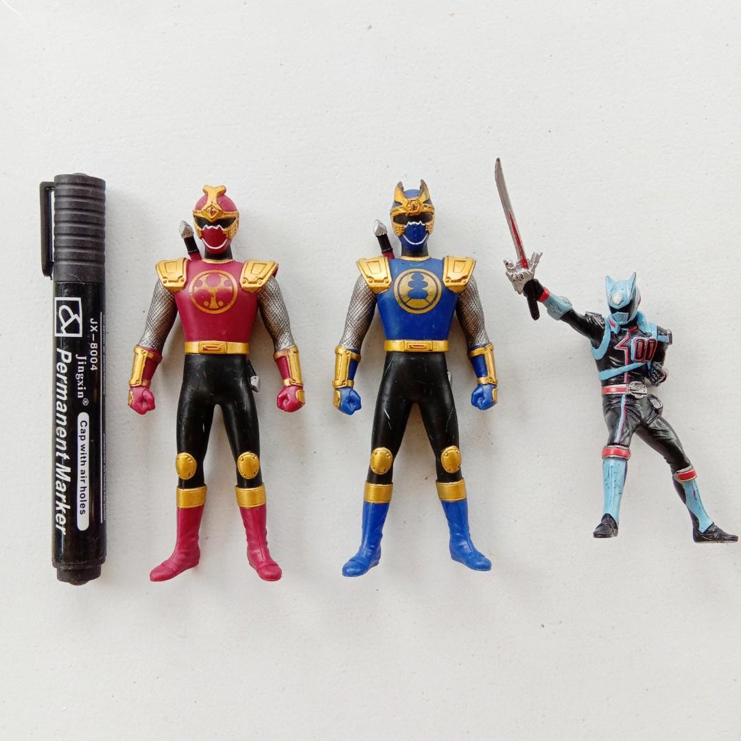 Power Rangers Ninja Storm Soft Vinyl Figures Set of 2 and Power Rangers ...
