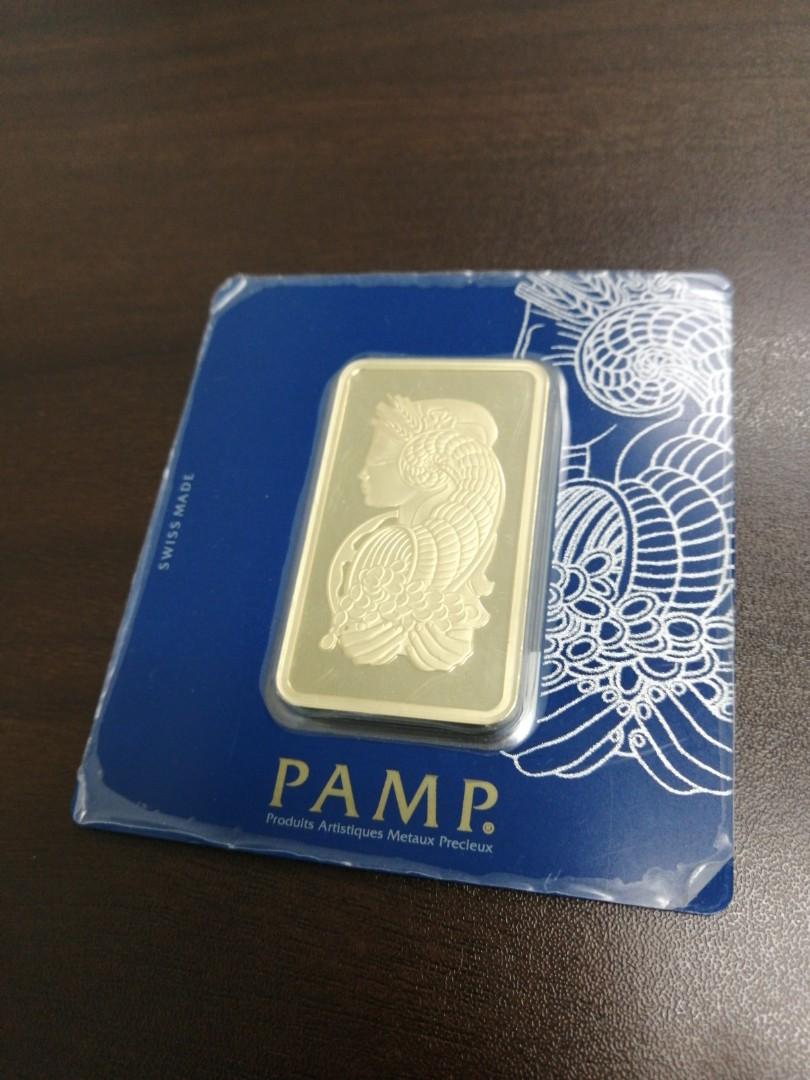 Pamp Suisse 100g 999.9 Gold Bar with Cert, Vintage & Collectibles ...
