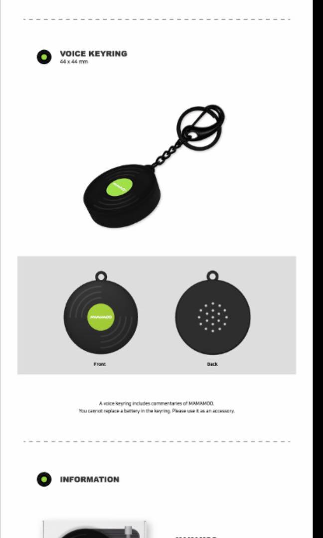 PO MAMAMOO 6TH VOICE KEYRING, Hobbies & Toys, Memorabilia ...
