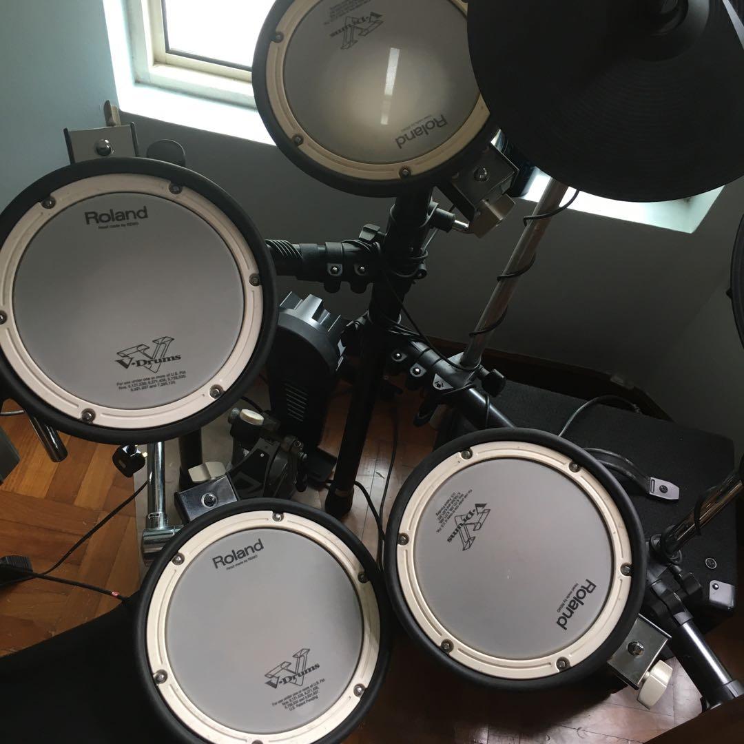 Roland Electric Drum Set, Hobbies & Toys, Music & Media, Musical ...