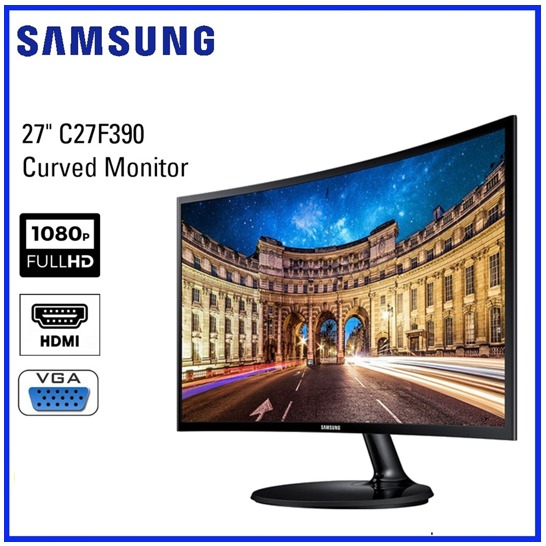 Samsung 27" Curved Monitor C27F390, Electronics, Computer Parts ...