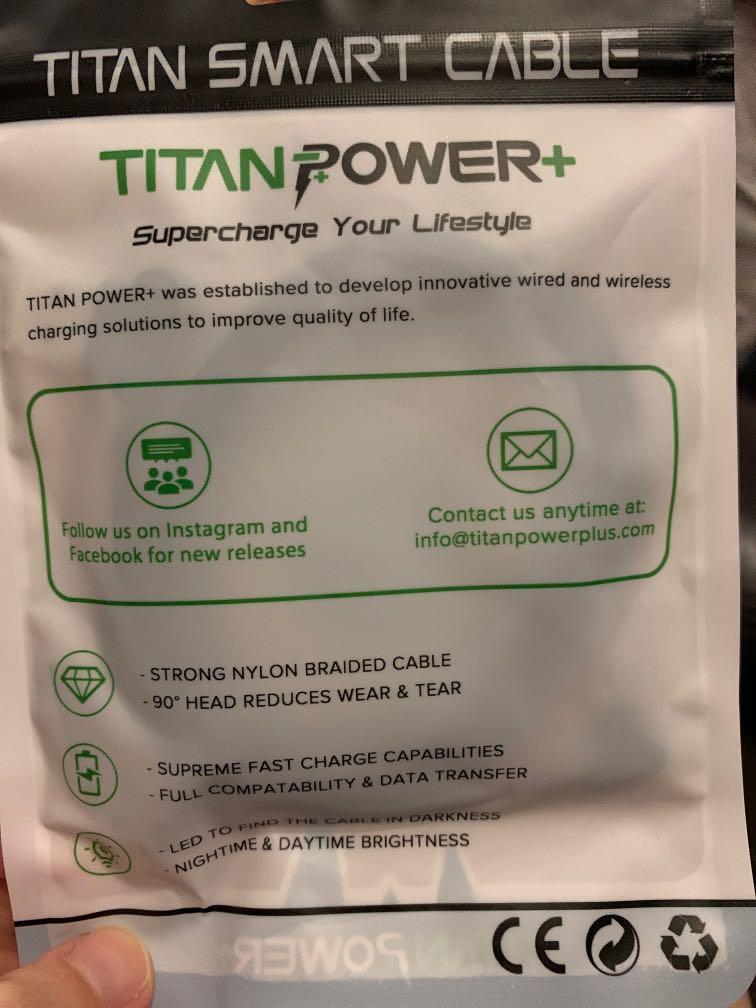 Titan Smart Cable, Mobile Phones & Gadgets, Mobile & Gadget Accessories ...