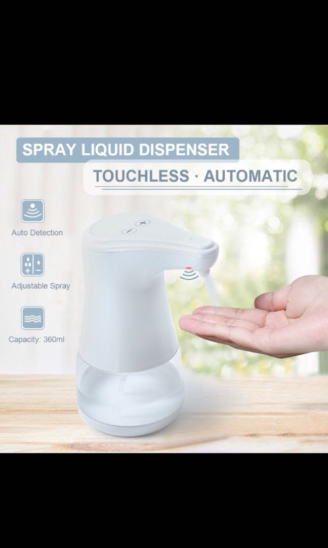 Touchless Automatic Alcohol Dispenser, Furniture & Home Living ...
