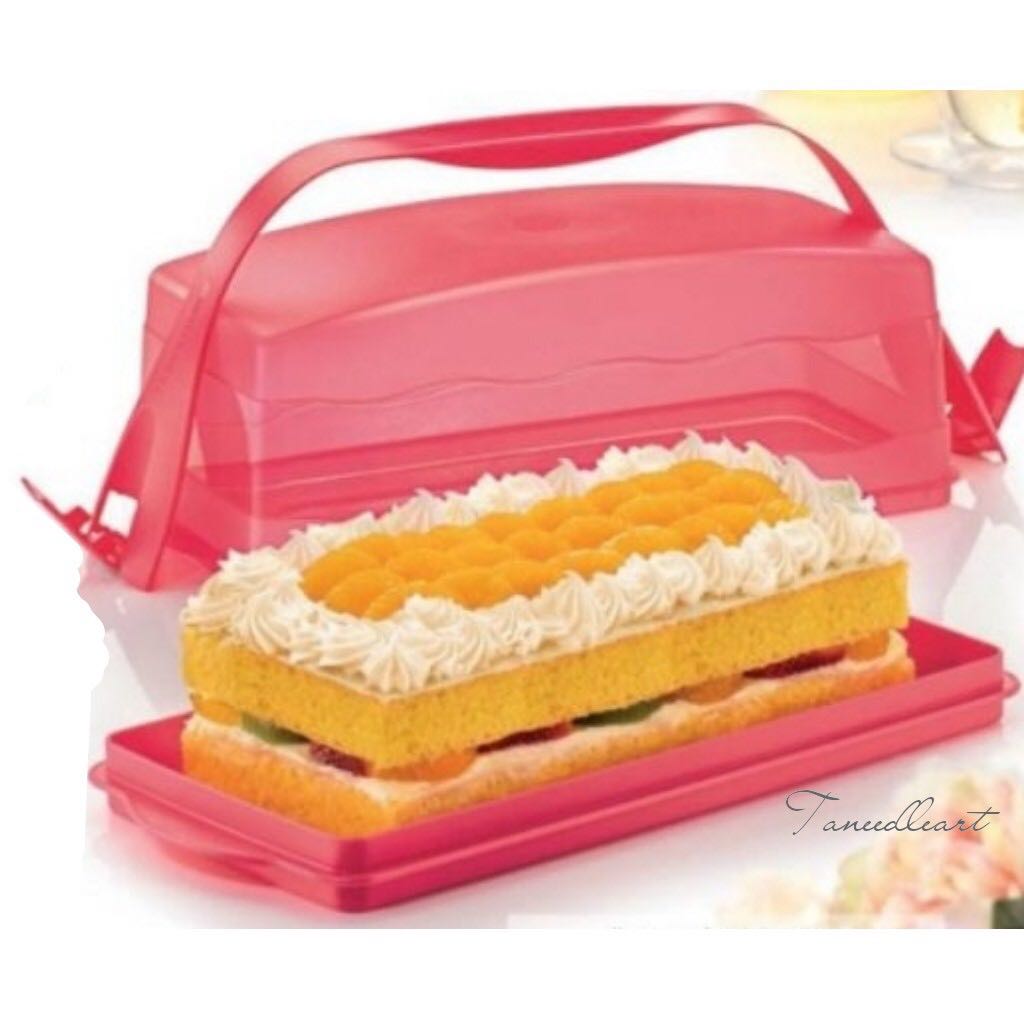 Tupperware Cake Taker in Coral, 4L, Home Appliances, Kitchenware on ...