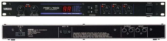 Yamaha REV100 Digital Reverberator Sound Processor, Audio, Other Audio ...